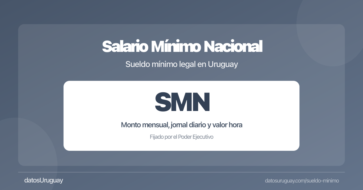 Nuevo salario mínimo nacional: $25.383,00 | datosUruguay